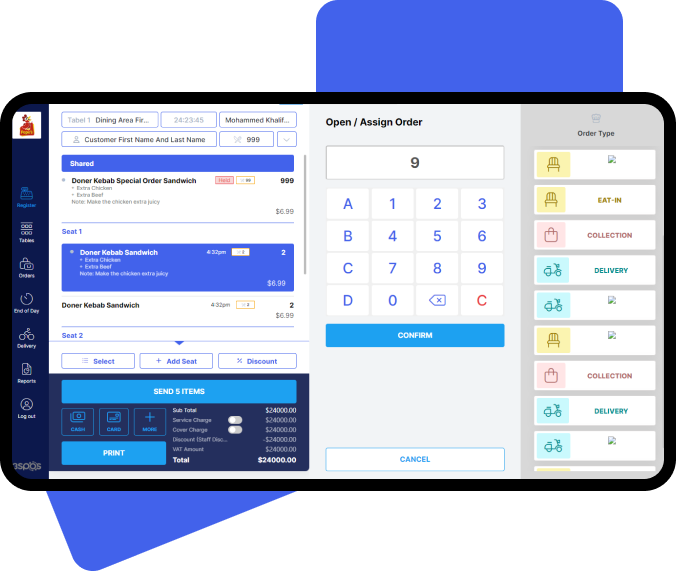 3S POS | EPOS Hospitality Features